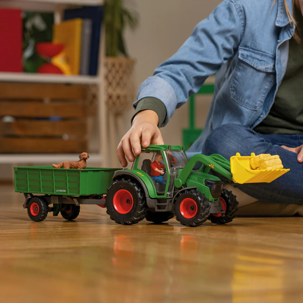 Farm World Tractor withTrailer — Cullen's Babyland & Playland