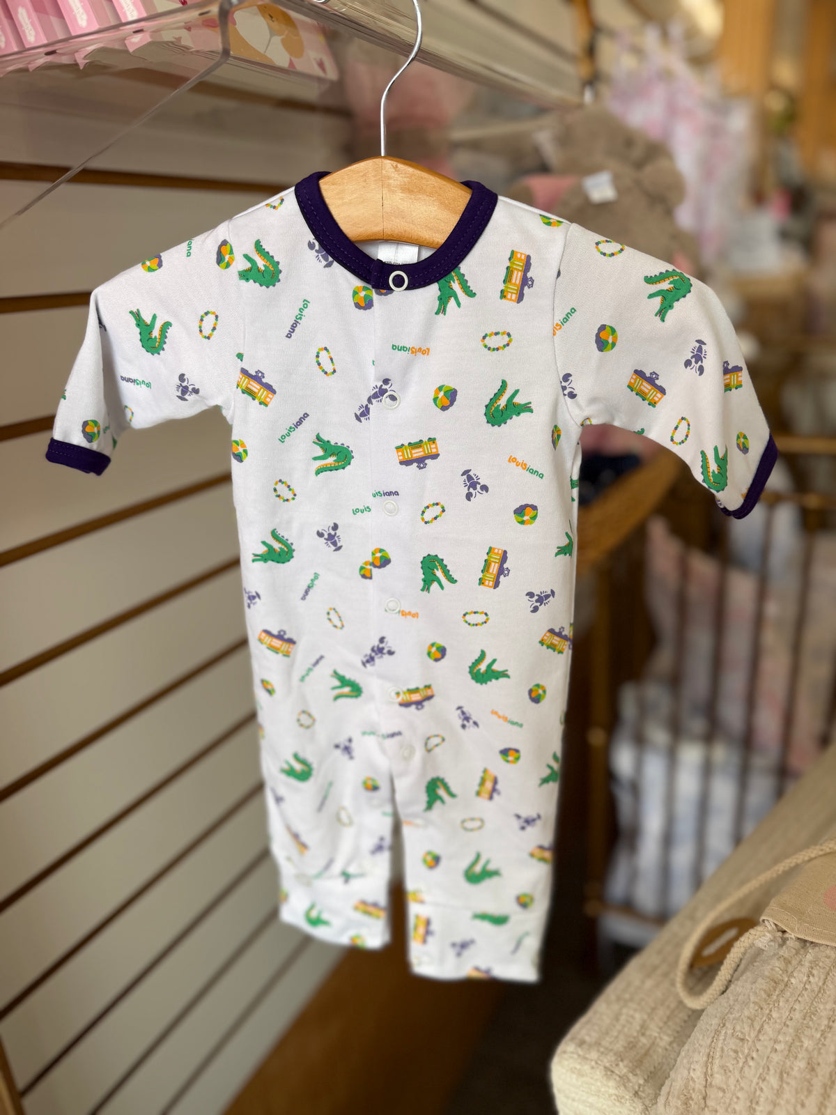 Cotton Peru Mardi Gras Playsuit — Cullen's Babyland & Playland