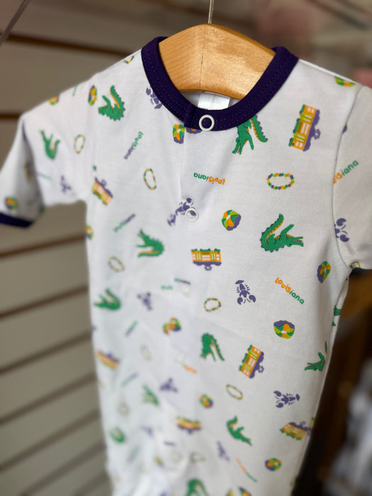 Cotton Peru Mardi Gras Playsuit — Cullen's Babyland & Playland