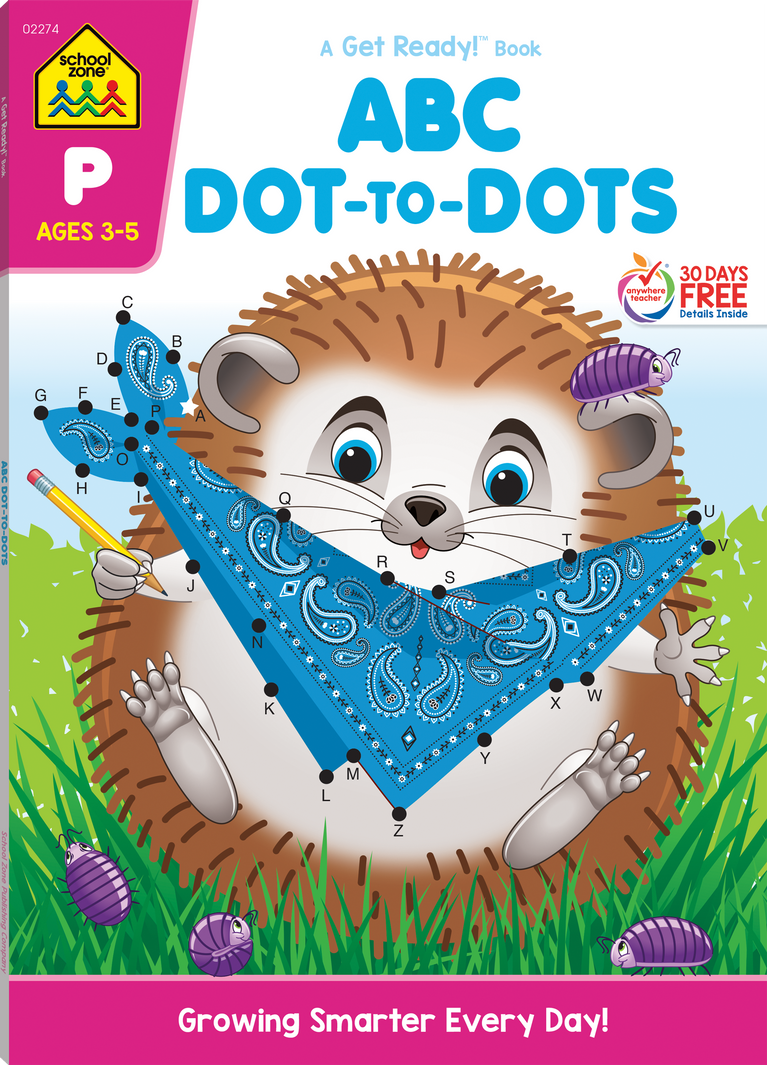 School Zone ABC Dot-to-Dots Workbook — Cullen's Babyland & Playland