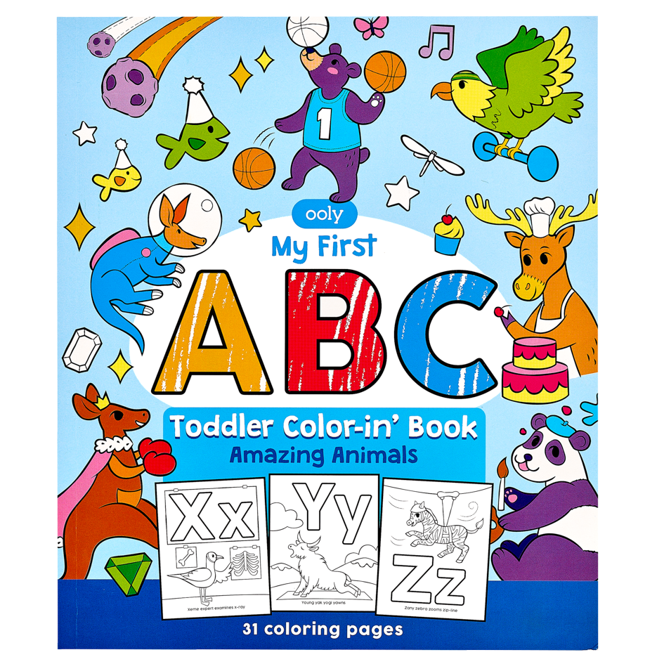 Ooly ABC: Amazing Animals Toddler Coloring Book — Cullen's Babyland ...