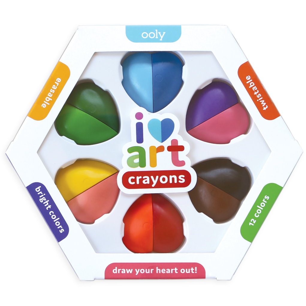 Ooly I Heart Art Erasable Crayons - Set of 6 — Cullen's Babyland & Playland